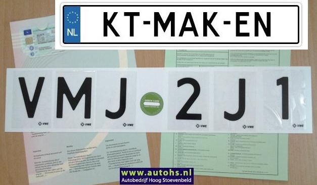 Witte kentekenplaat zelf maken of bestellen? Witte kentekenplaat buitenland